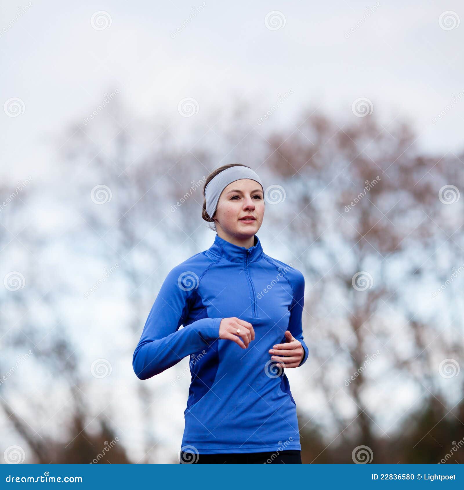 Portrait of a Woman Running Stock Photo - Image of girl, cheerful: 22836580