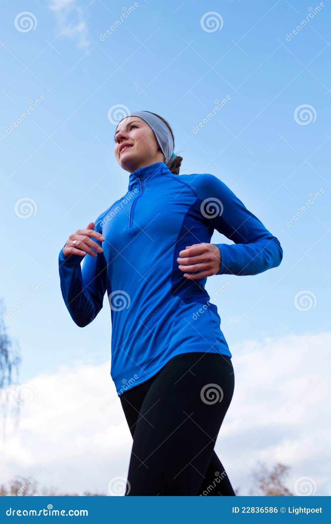 Portrait of a Woman Running Stock Photo - Image of active, portrait ...