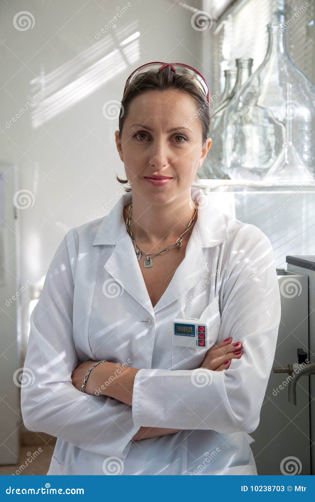 Portrait of Woman Scientist Stock Image - Image of person, human: 10238703