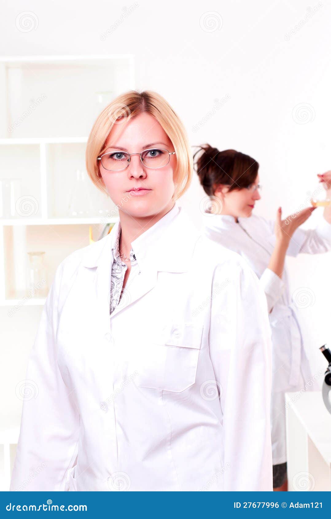 Portrait of a Woman Scientist Stock Photo - Image of person, clinical ...