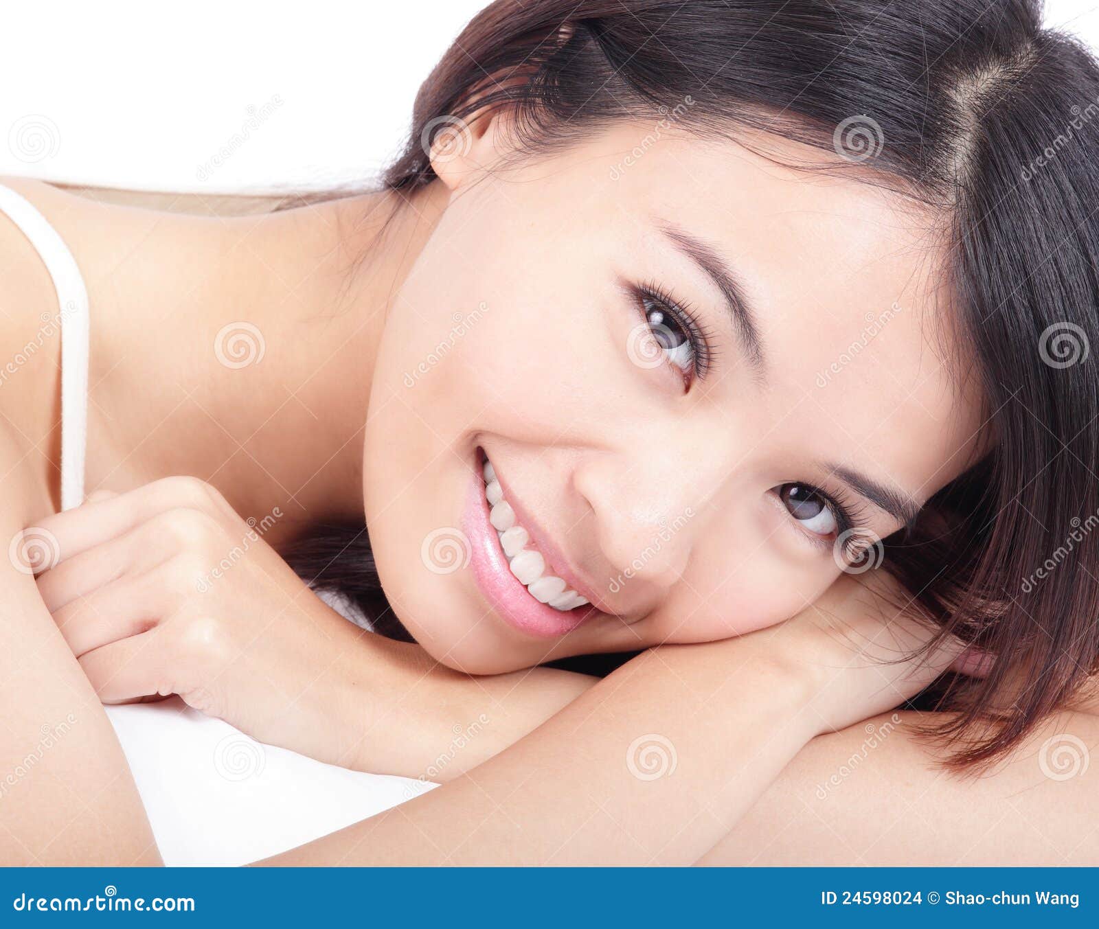 Portrait Of Woman Smile Face In Relax Pose Stock Images - Image: 24598024
