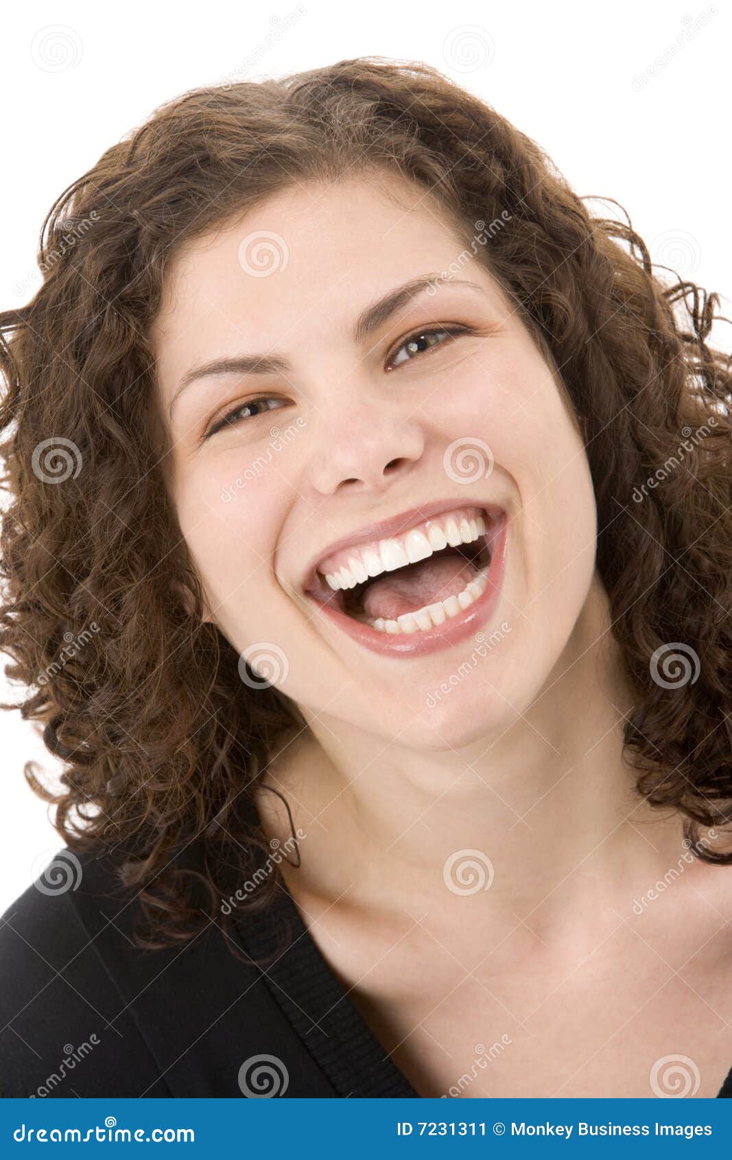 Portrait of Woman Smiling stock image. Image of person - 7231311