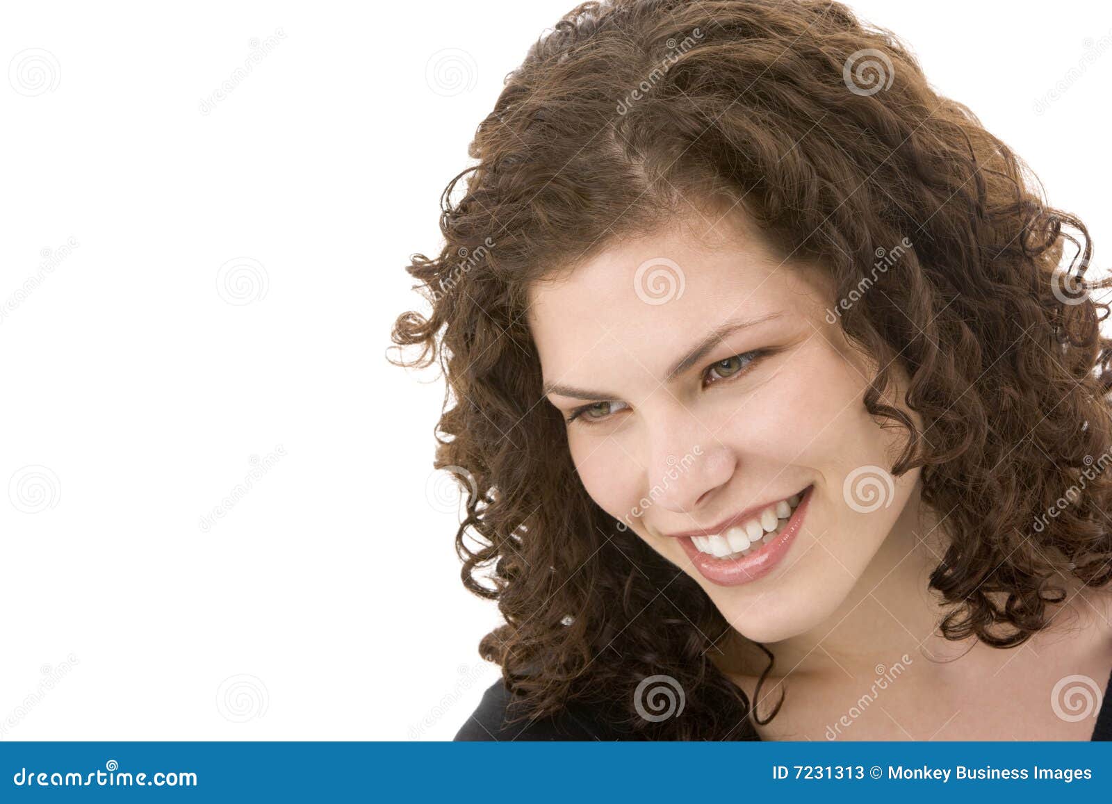 Portrait of Woman Smiling stock image. Image of studio - 7231313