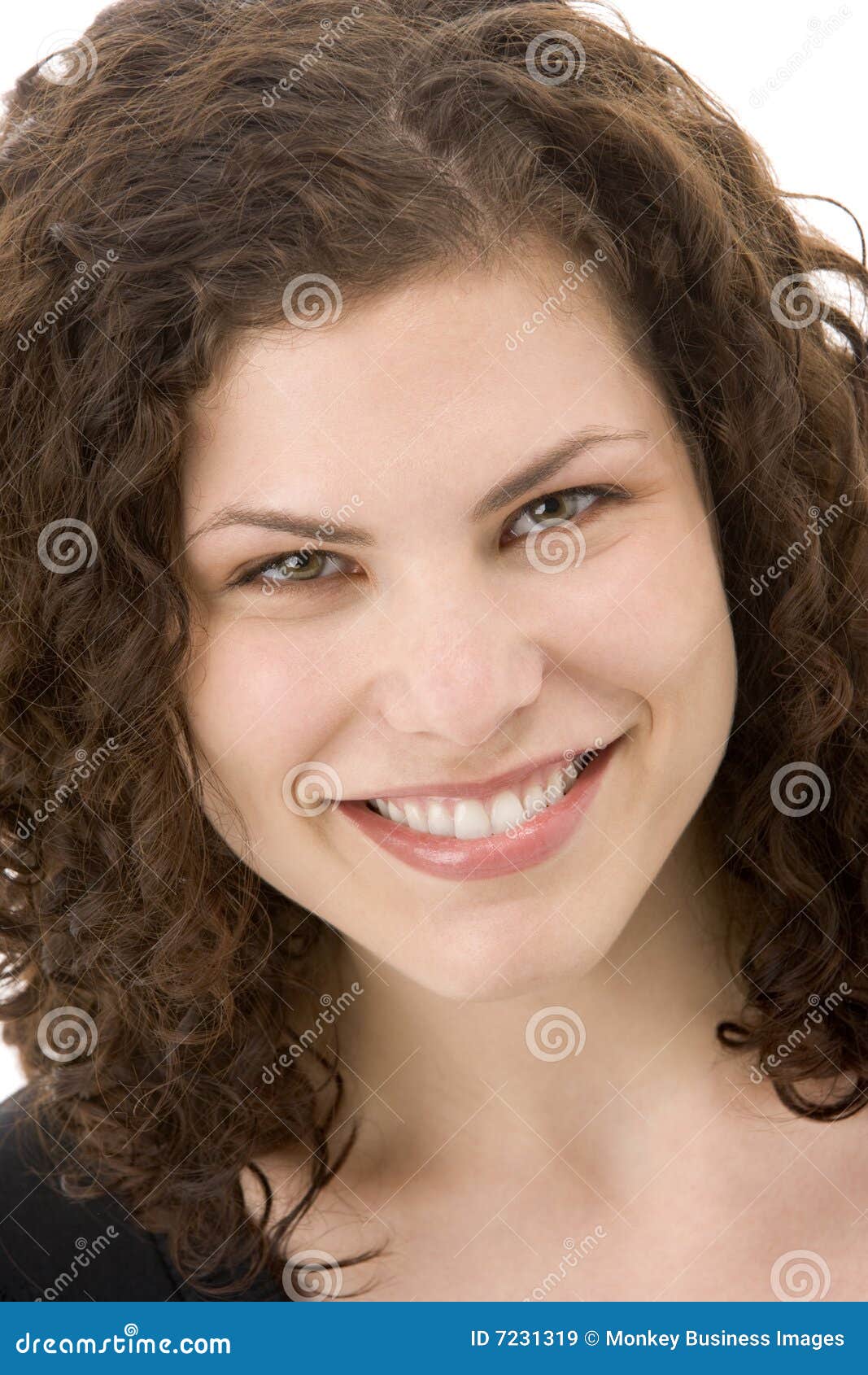 Portrait of Woman Smiling stock image. Image of young - 7231319