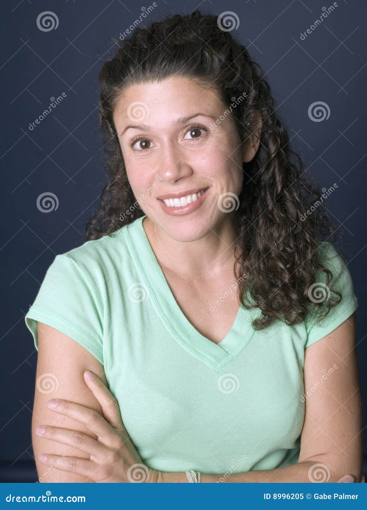 Portrait of a Woman Smiling Stock Image - Image of portrait, single ...