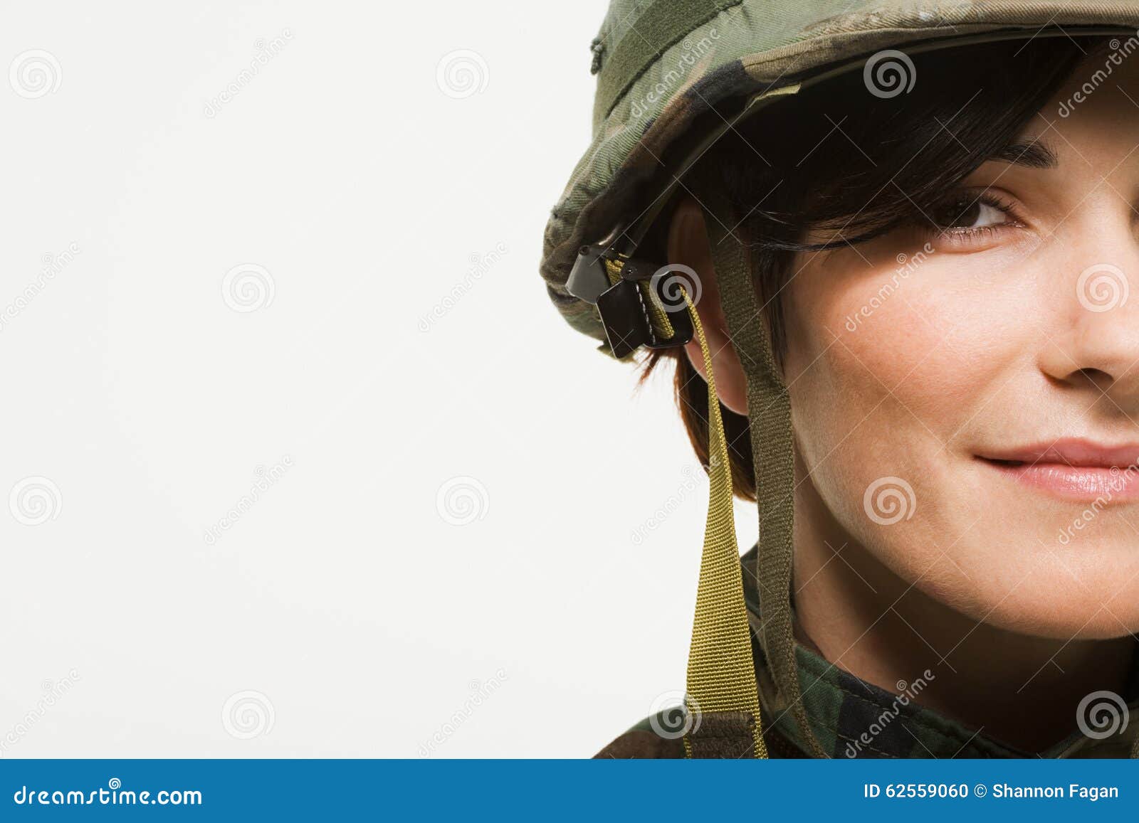 Portrait of a Woman Soldier Stock Photo - Image of face, forces: 62559060