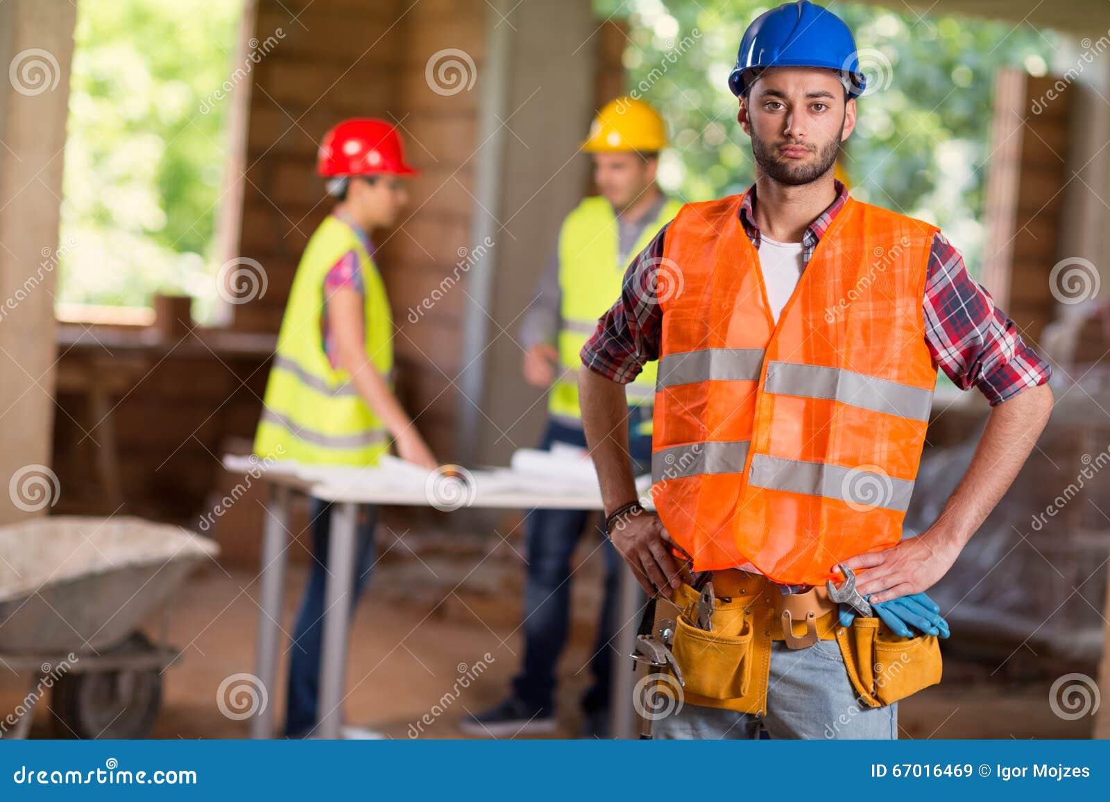 Portrait of worker stock image. Image of male, labor - 67016469