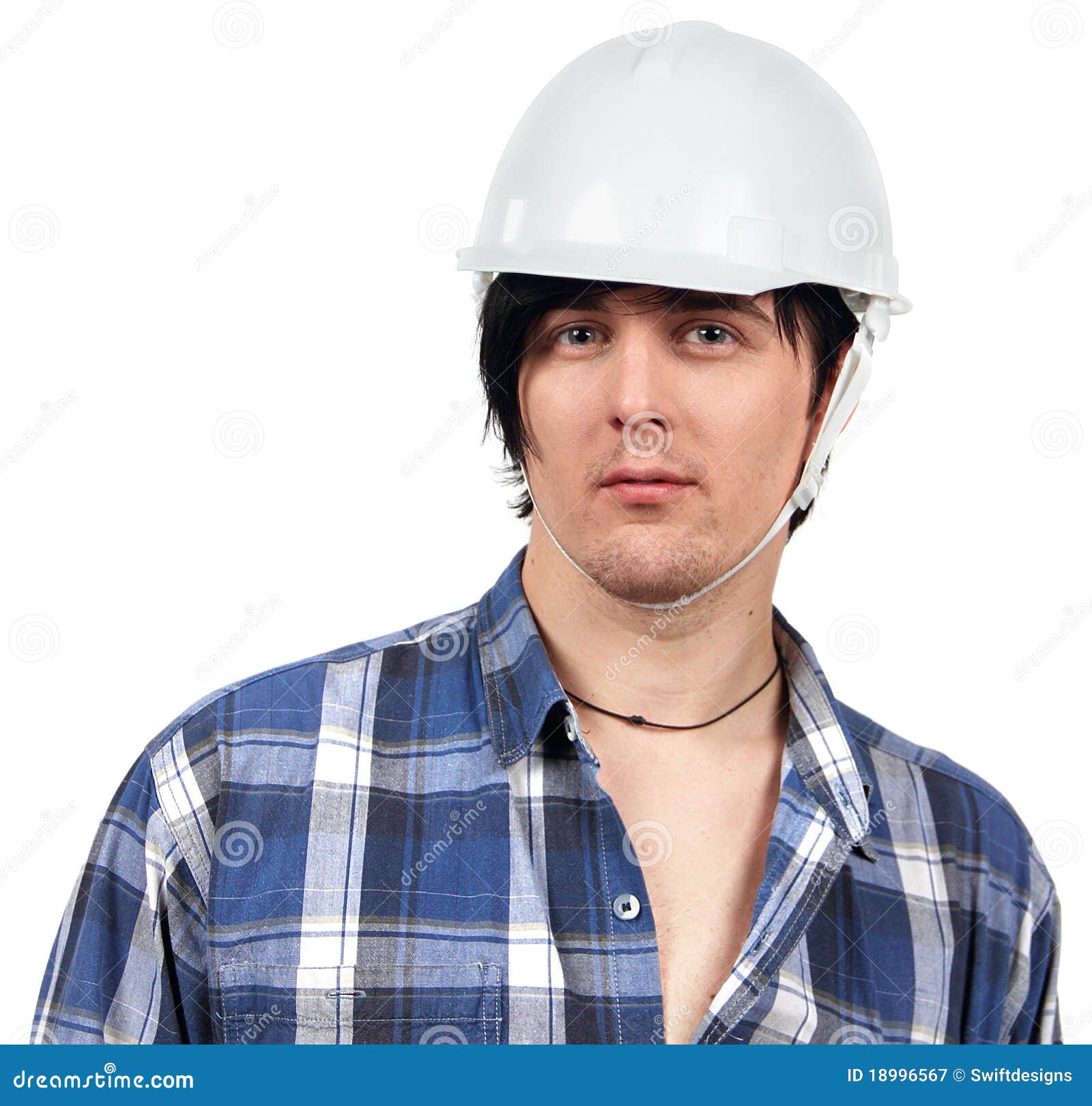 Portrait of Worker Isolated Stock Image - Image of corporate, confident ...