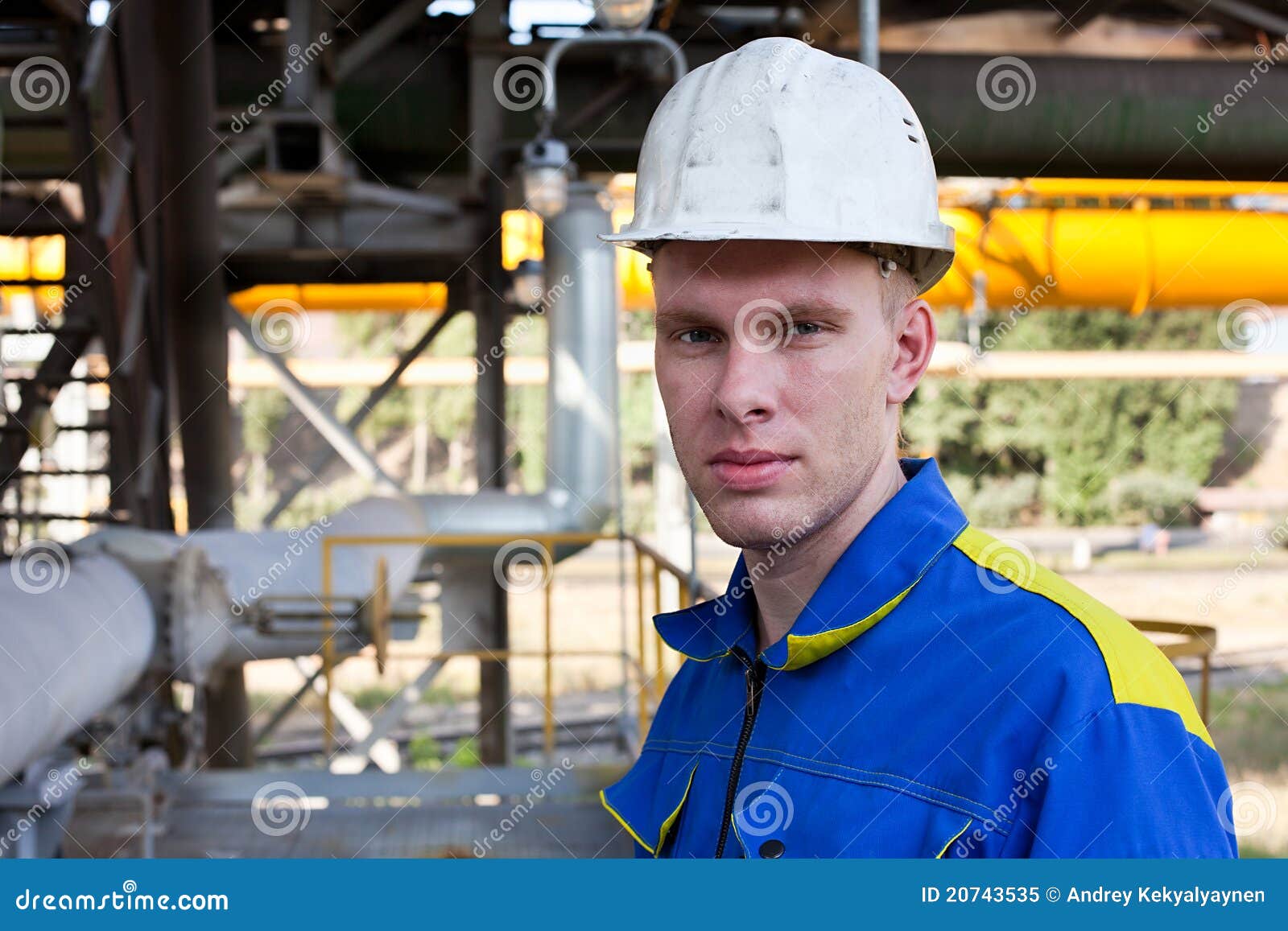 Portrait of worker man stock image. Image of person, expert - 20743535