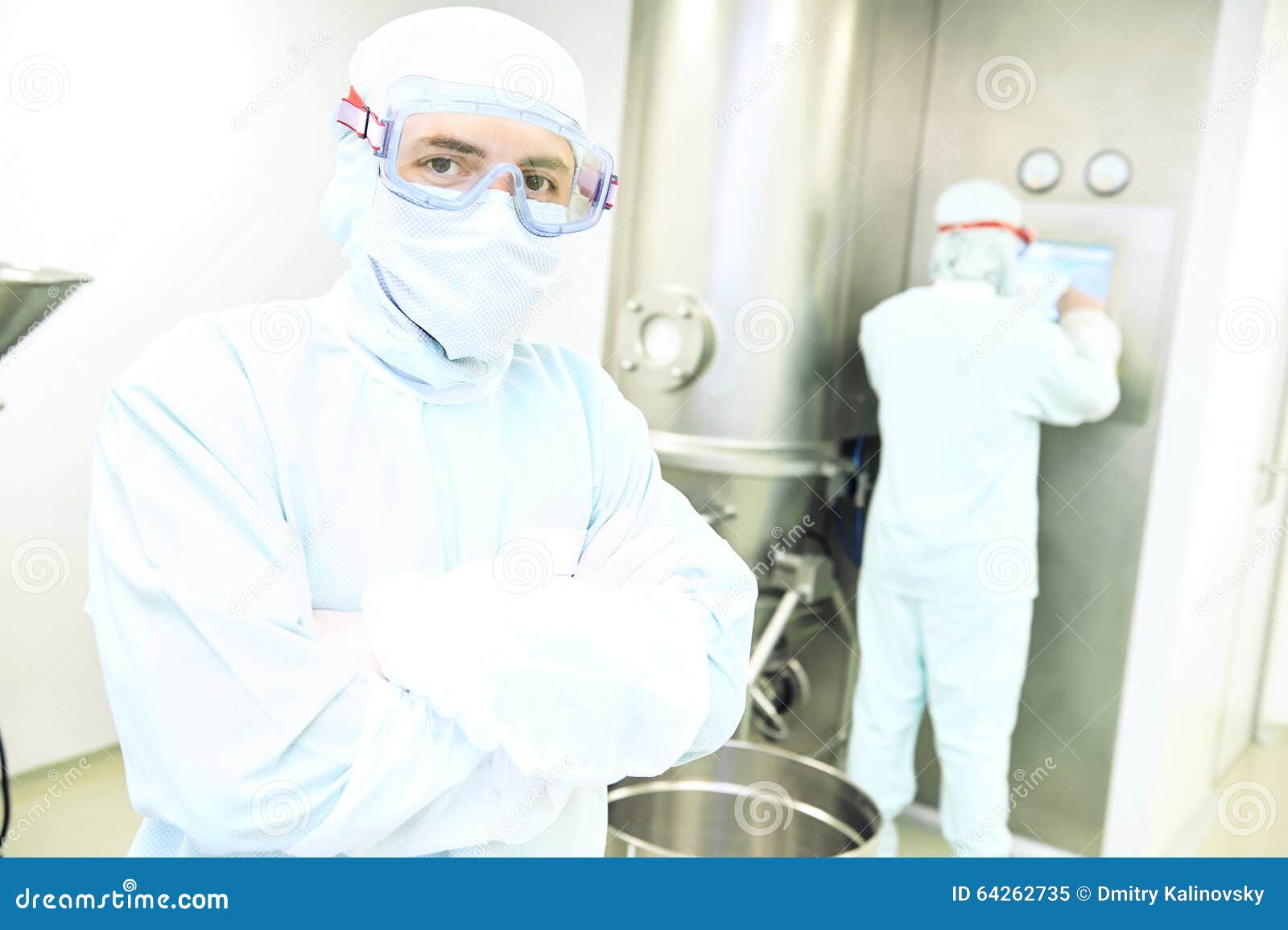 Portrait of Worker at Pharmaceutical Factory Stock Image - Image of ...