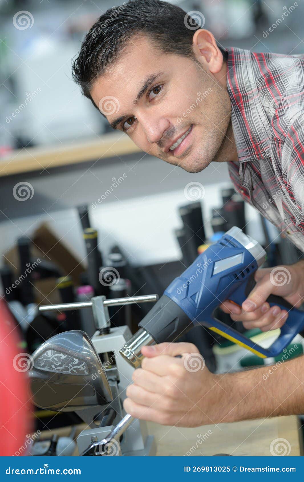 Portrait Worker Smiling at Camera Stock Image - Image of business ...