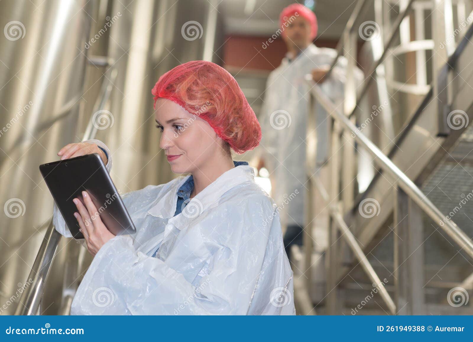 Portrait Workers on Factory Stock Photo - Image of industry, checking ...