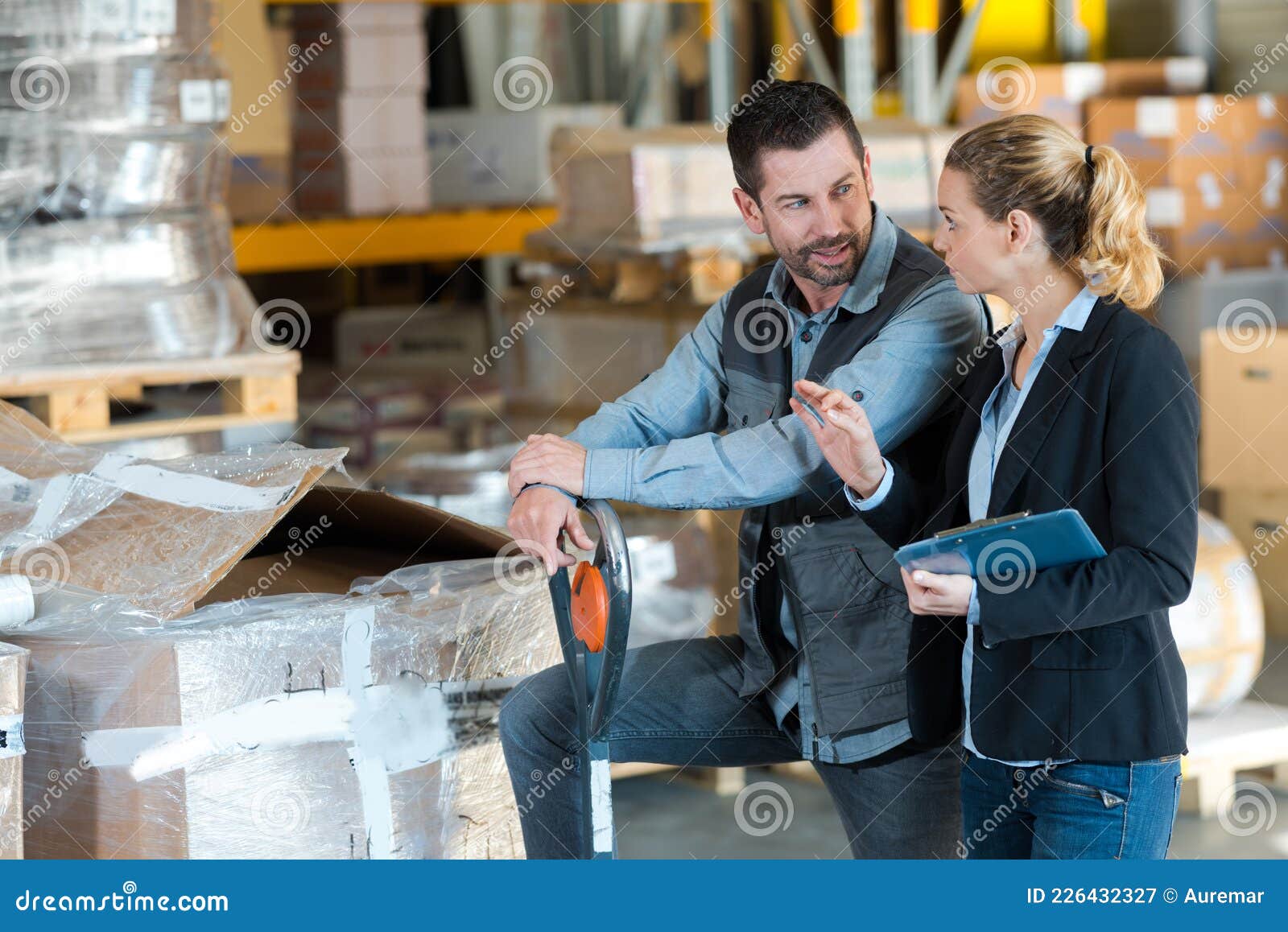 Portrait Workers Freight Forwarders Stock Image - Image of text ...