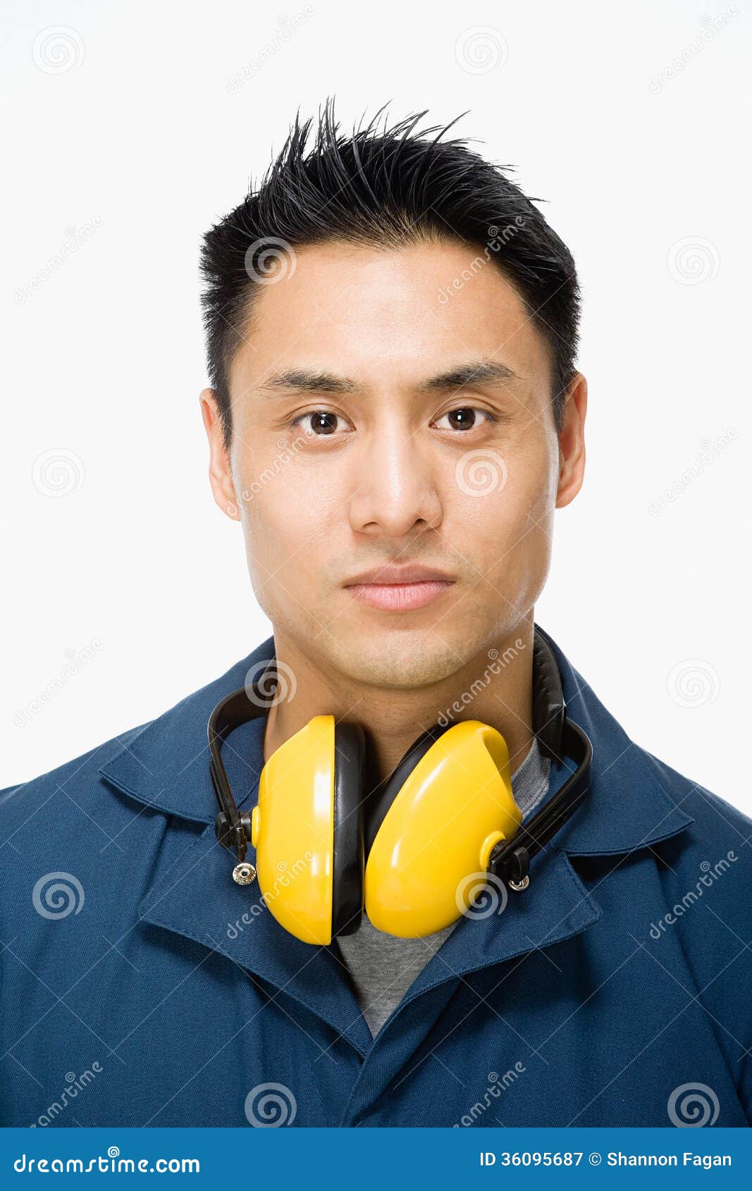 Portrait of a workman stock image. Image of building - 36095687