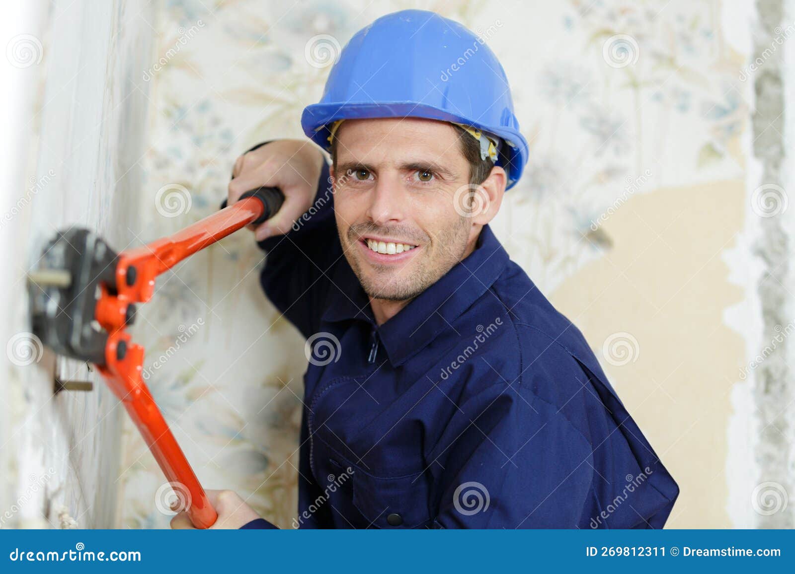 Portrait Workman Measuring Window Stock Image | CartoonDealer.com ...
