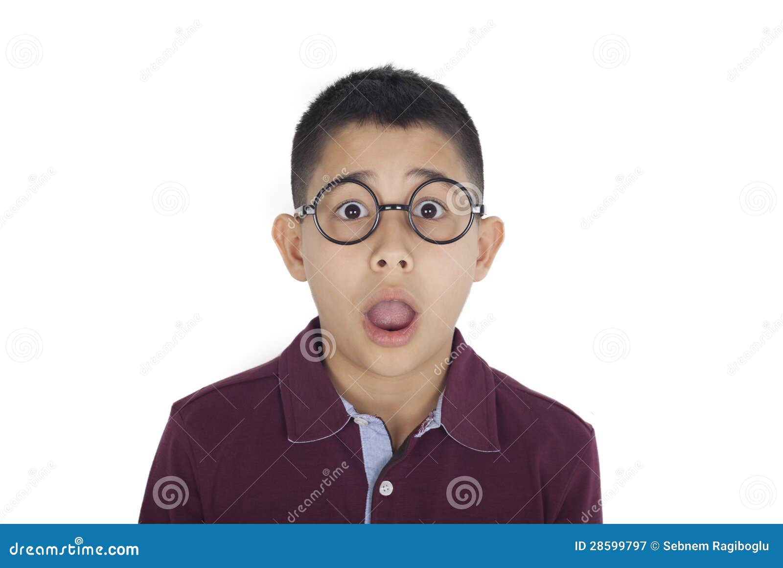 Portrait of worried boy stock image. Image of horror - 28599797