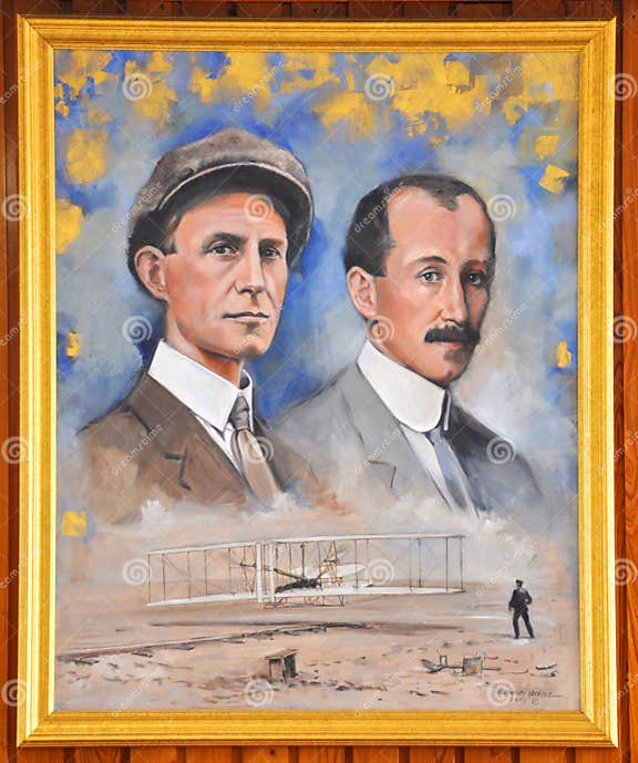 Portrait of Wright Brothers Editorial Stock Photo - Image of education ...