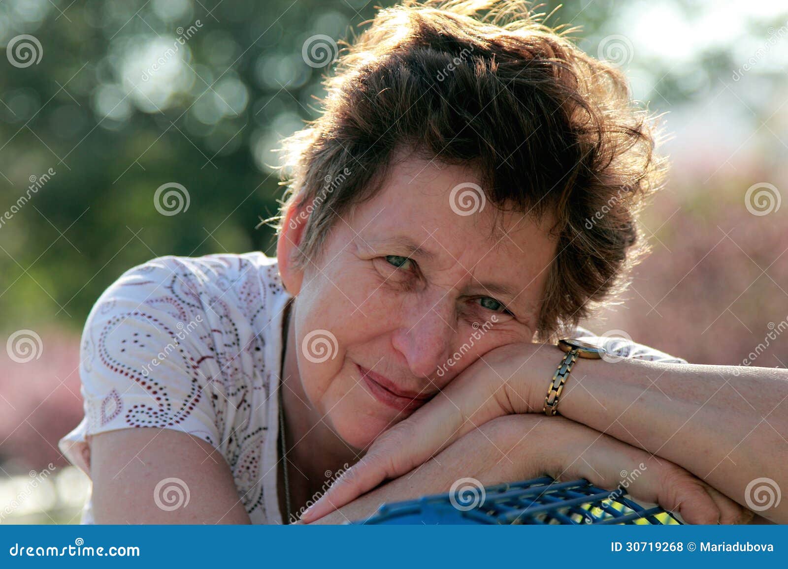Portrait of 65-years-old Beautiful Woman Stock Photo - Image of female ...