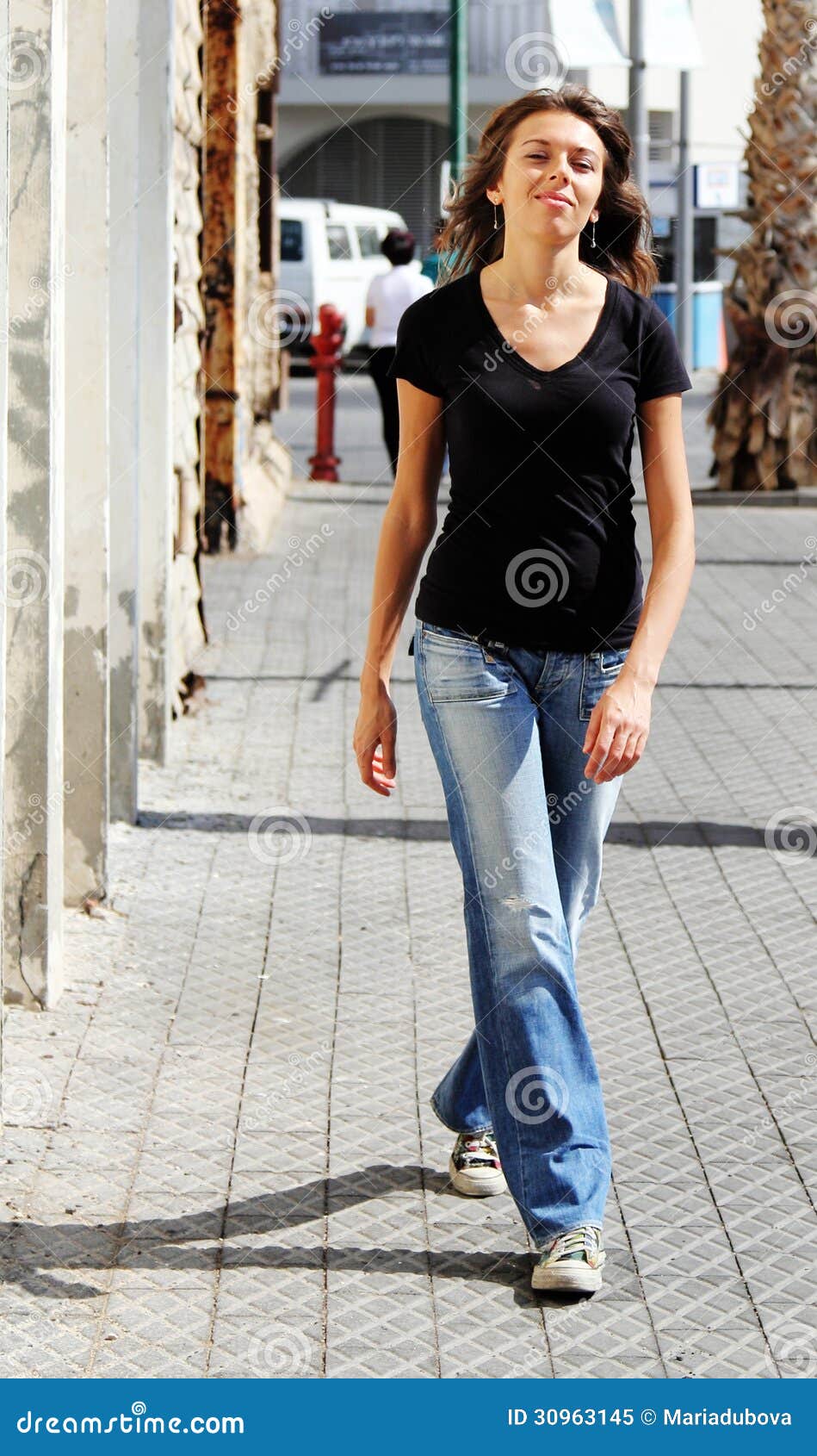 Portrait of 25-years-old Girl Stock Image - Image of city, cute: 30963145