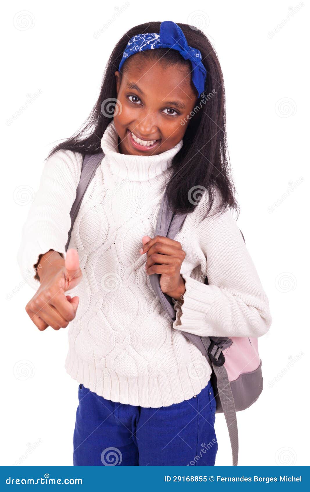 Portrait of Young African Student Stock Image - Image of american ...