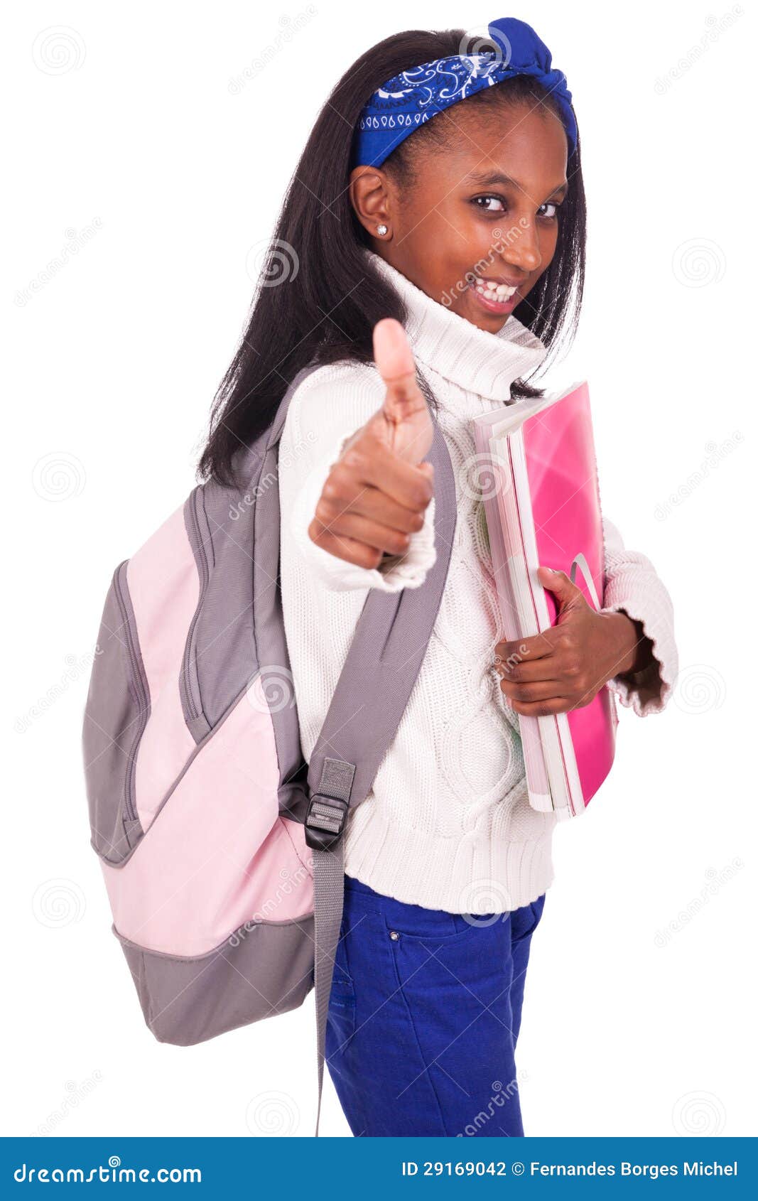 Portrait of Young African Student Stock Photo - Image of human ...