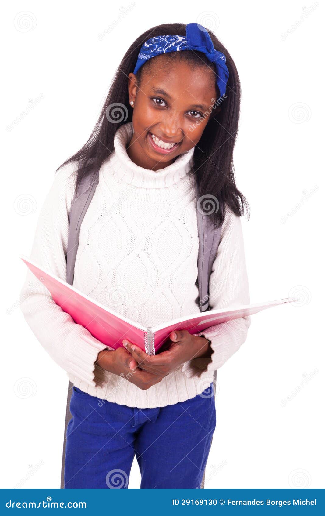 Portrait of Young African Student Stock Photo - Image of child, little ...