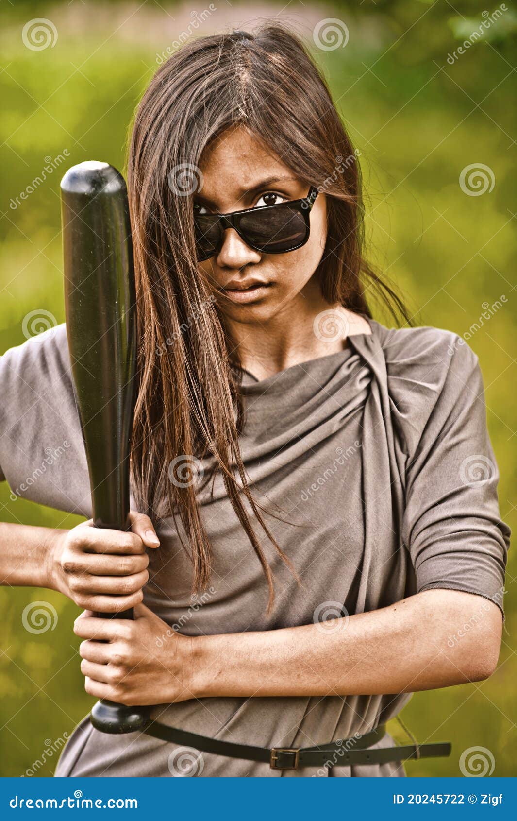 Portrait of Young Aggressive Woman Stock Photo - Image of attack ...