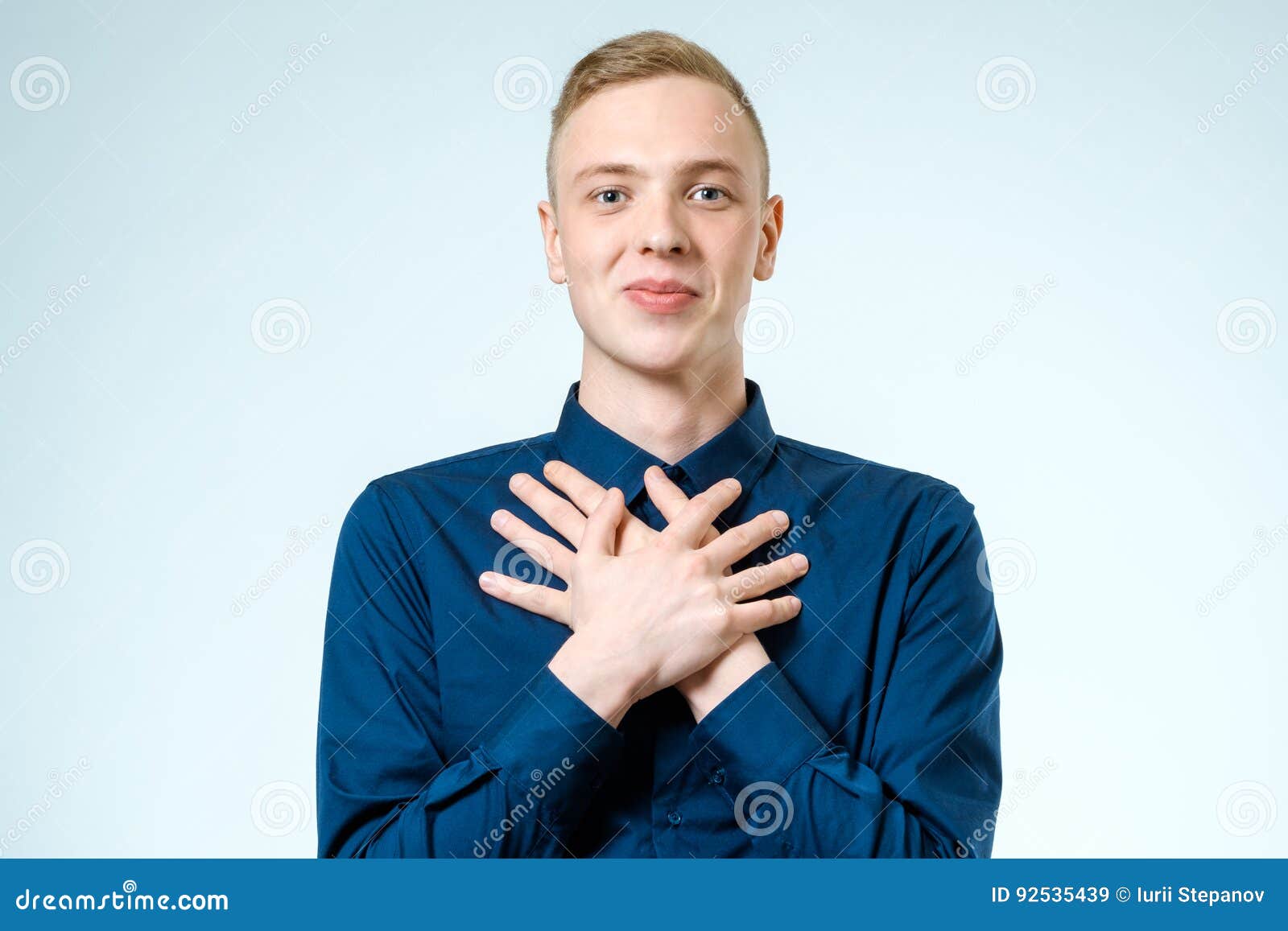 Portrait of Young Amazed Man Stock Image - Image of handsome, adult ...