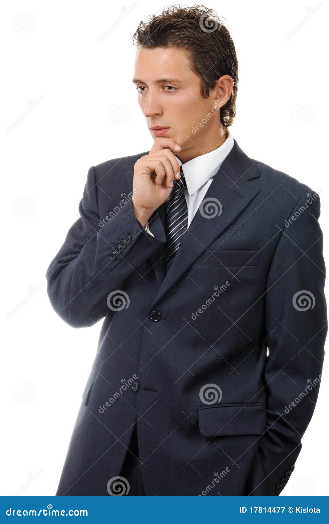 Portrait of a Young Ambitious Businessman Stock Image - Image of adult ...