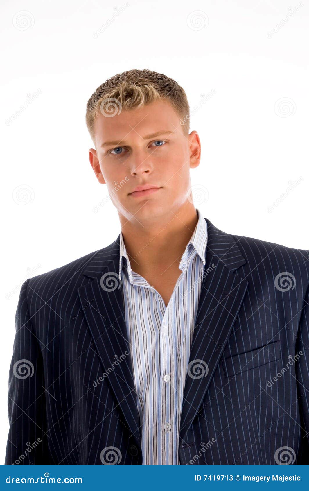 Portrait of Young American Man Stock Image - Image of single, adult ...
