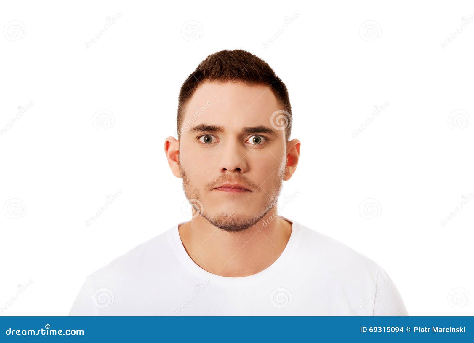 Portrait of Young Angry Man Stock Photo - Image of isolated, attitude ...