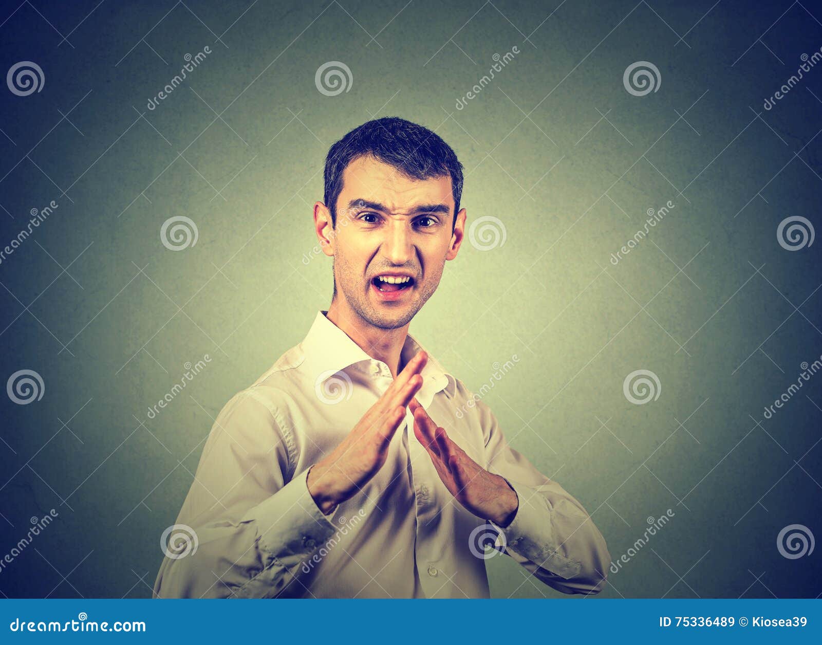 Portrait of Young Angry Man Stock Image - Image of expression, anger ...