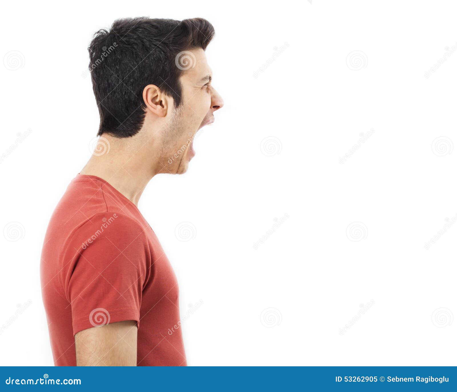 Portrait of Young Angry Man Stock Image - Image of violence, aggressive ...