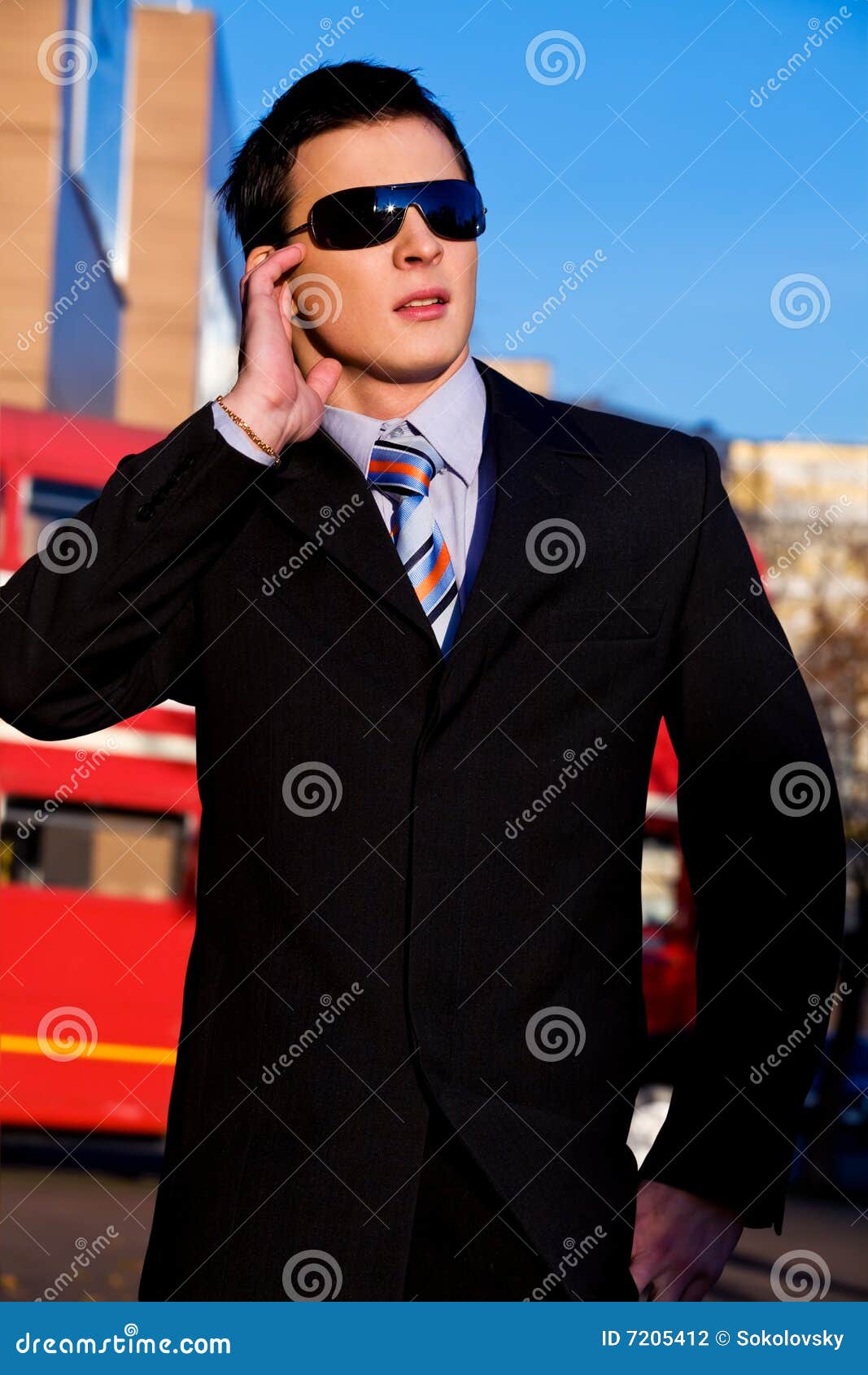 Portrait of Young Attentive Guard Stock Photo - Image of secret, guard ...