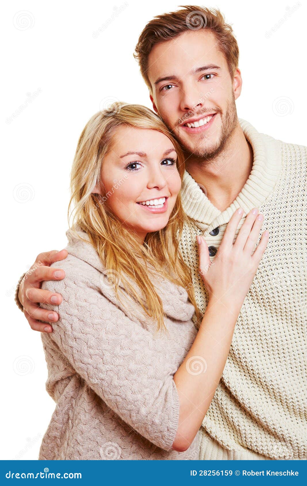 Portrait of Young Attractive Couple Stock Image - Image of partner ...