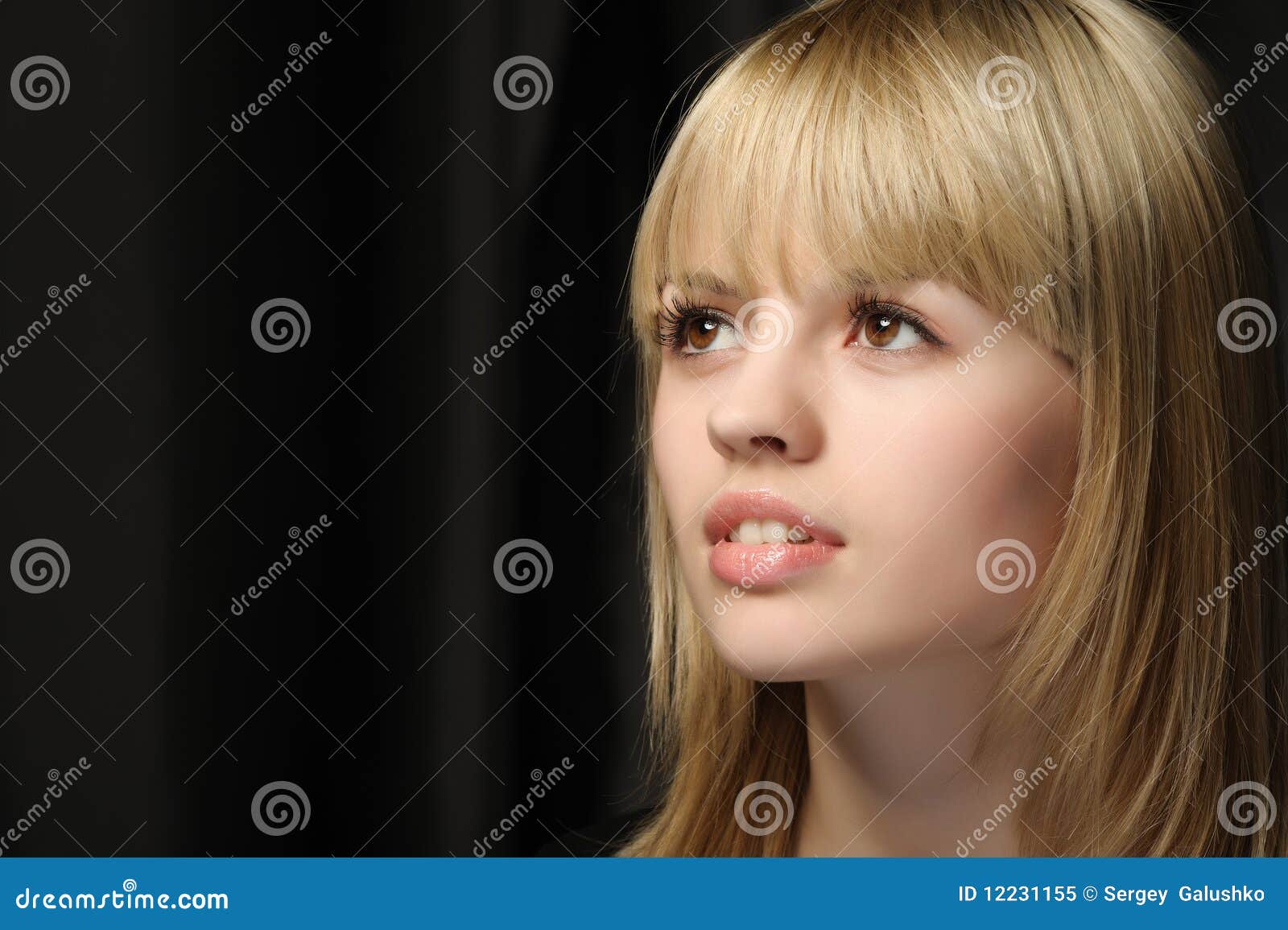 Portrait of the Young Attractively Girl Stock Image - Image of gorgeous ...