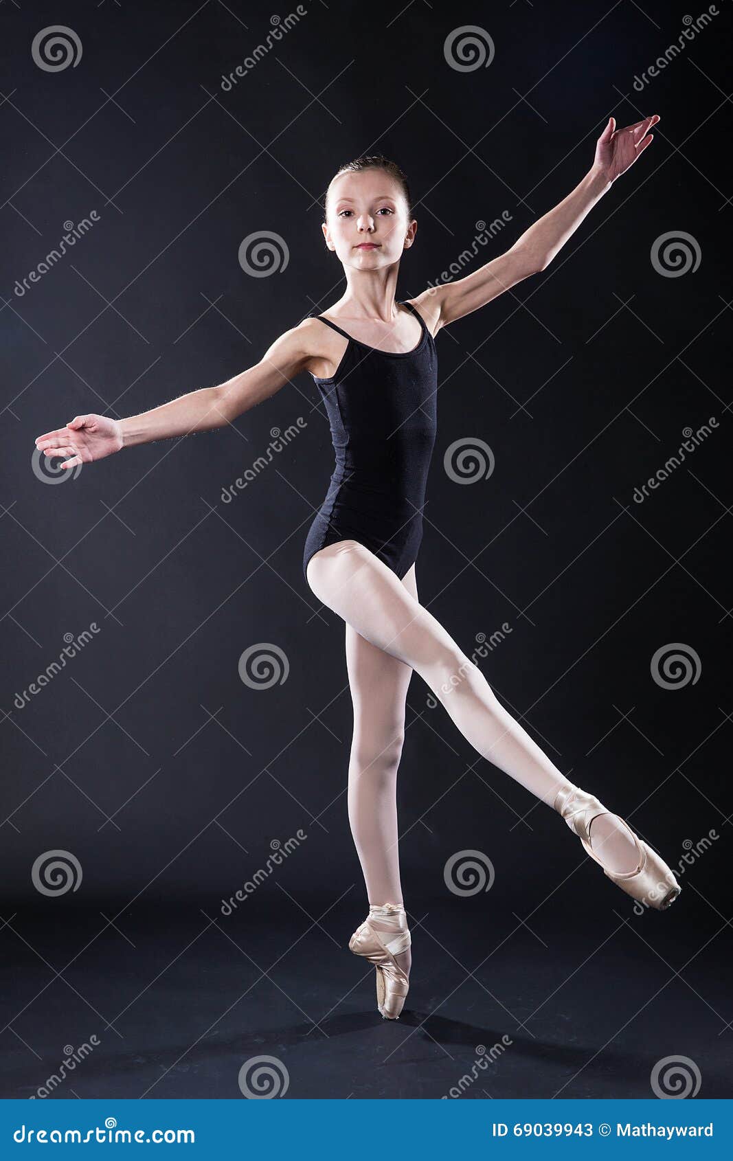 Portrait of Young Ballet Dancer Stock Image - Image of expression, hair ...