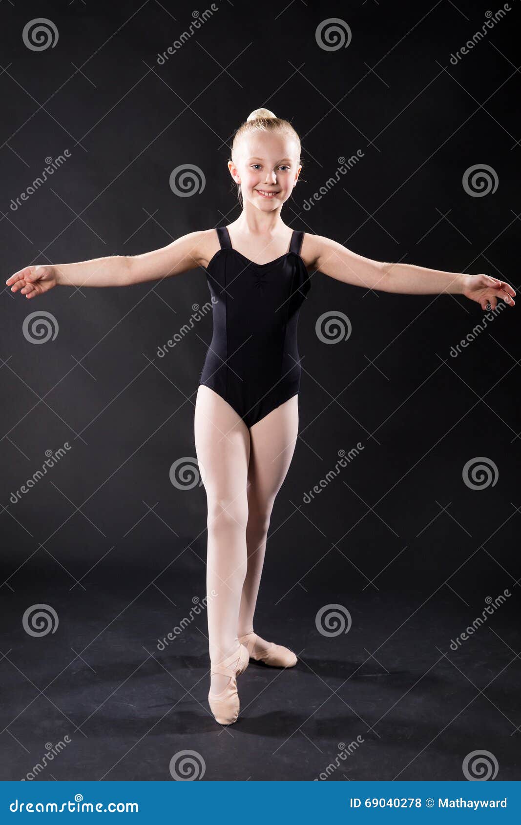 Portrait of Young Ballet Dancer Stock Photo - Image of hair, female ...