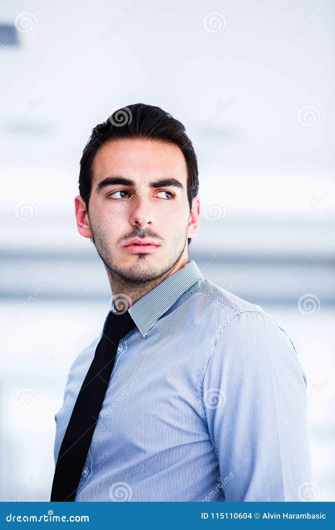 Portrait of Young Beautiful Business Man Stock Photo - Image of ...