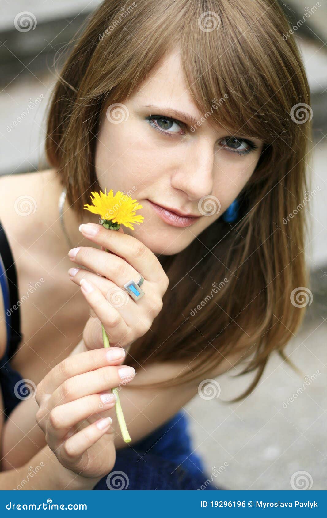 Portrait of a Young Beautiful Girl Stock Photo - Image of looking ...