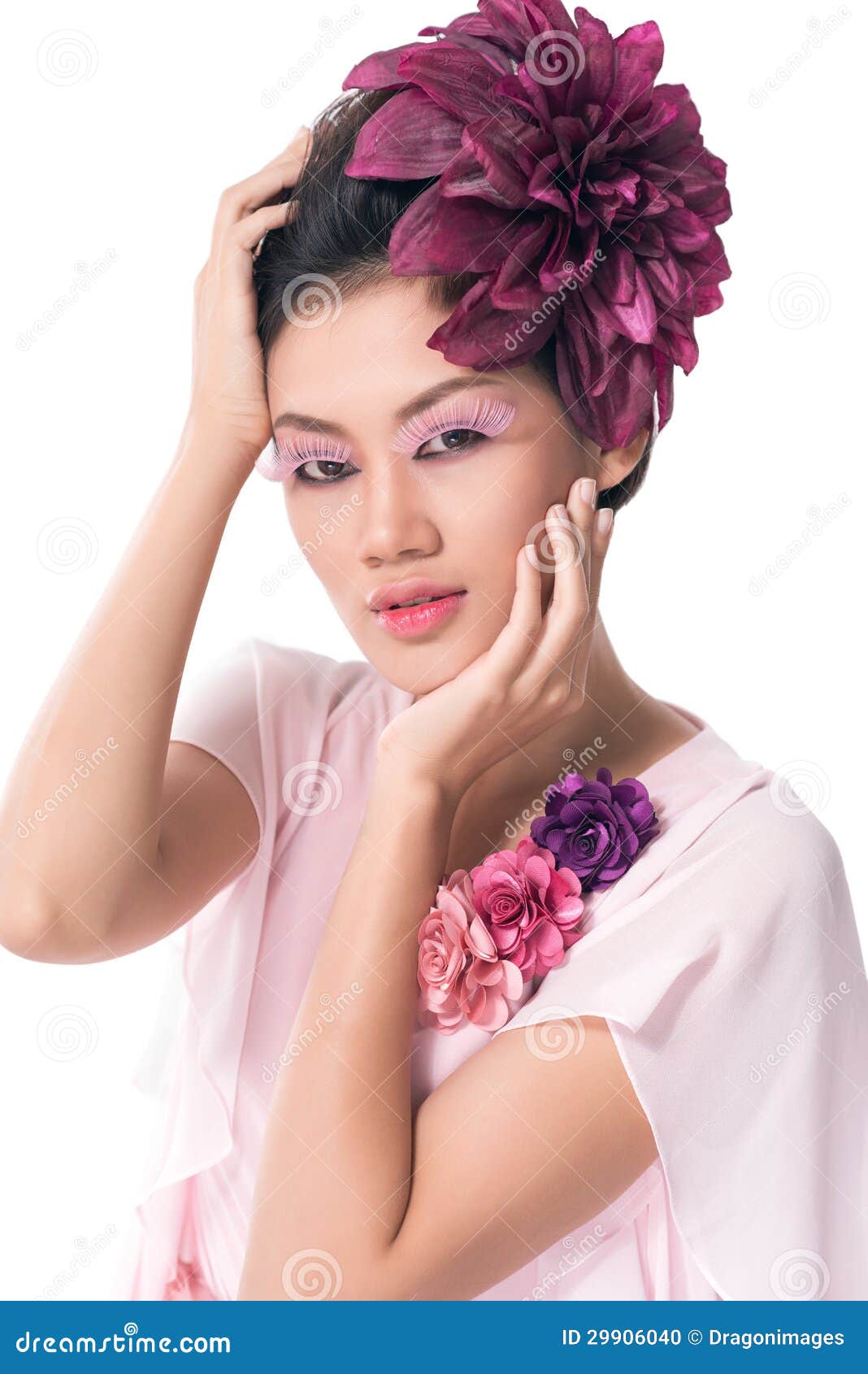Spring lady stock photo. Image of hairstyle, alone, creative - 29906040