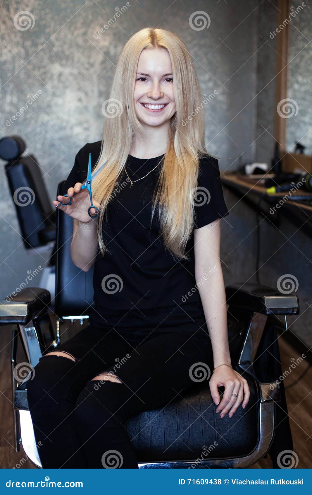 Portrait of a Young Beautiful Woman Barber Stock Photo - Image of ... Portrait of a Young Beautiful Woman Barber Stock Photo - Image of ...