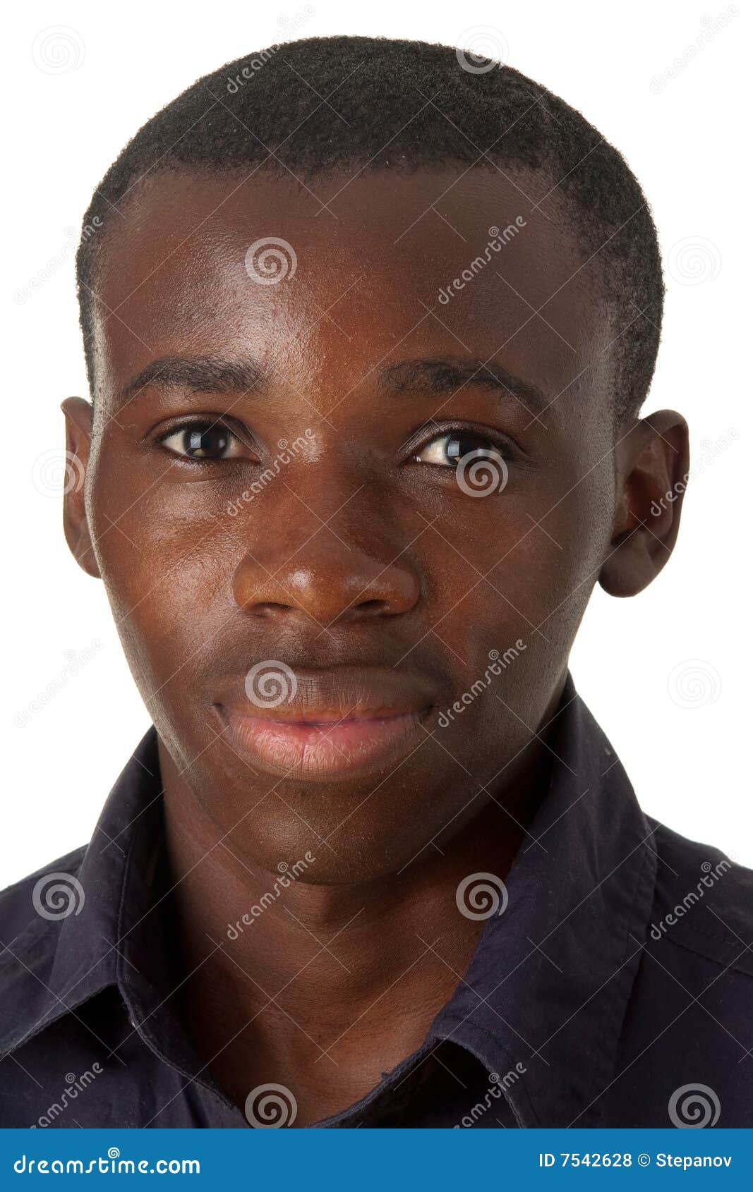 Portrait of the Young Black Man Stock Photo - Image of person, business ...