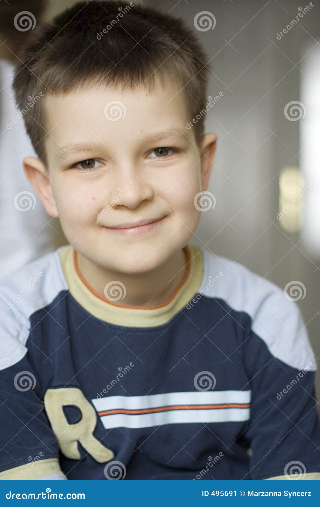 Portrait of young boy stock image. Image of hildren, happiness - 495691