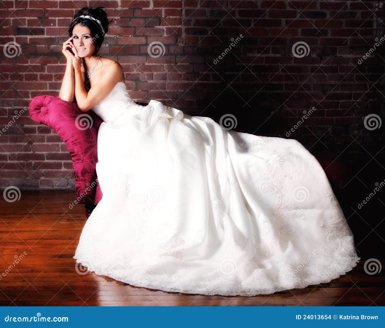 Portrait of a Young Bride Getting Married Stock Photo - Image of ...