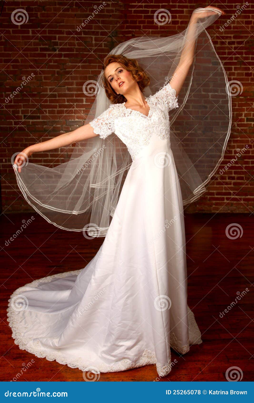 Portrait of a Young Bride Getting Married Stock Photo - Image of ...