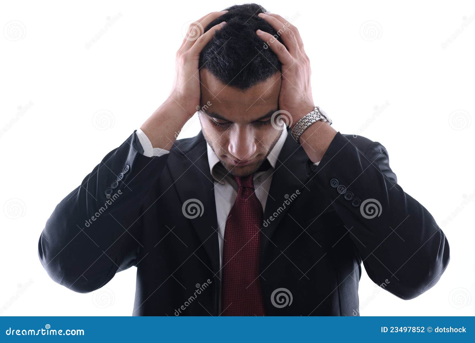 Portrait of a Young Business Man Looking Depressed Stock Photo - Image ... Portrait of a Young Business Man Looking Depressed Stock Photo - Image ...