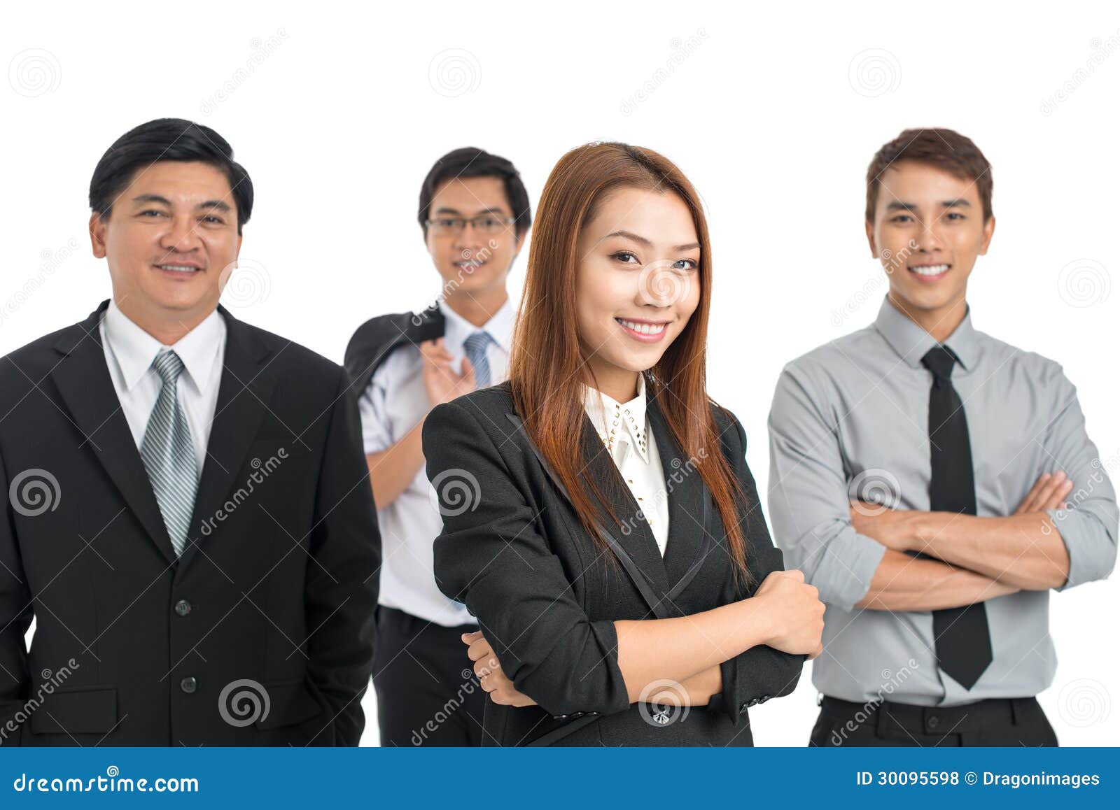 Young staff stock photo. Image of partnership, happy - 30095598