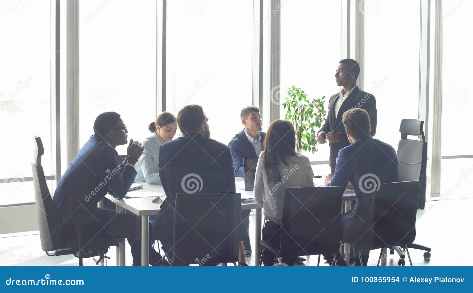 Portrait of Young Business Team at Work. Bright Contemporary Small ...