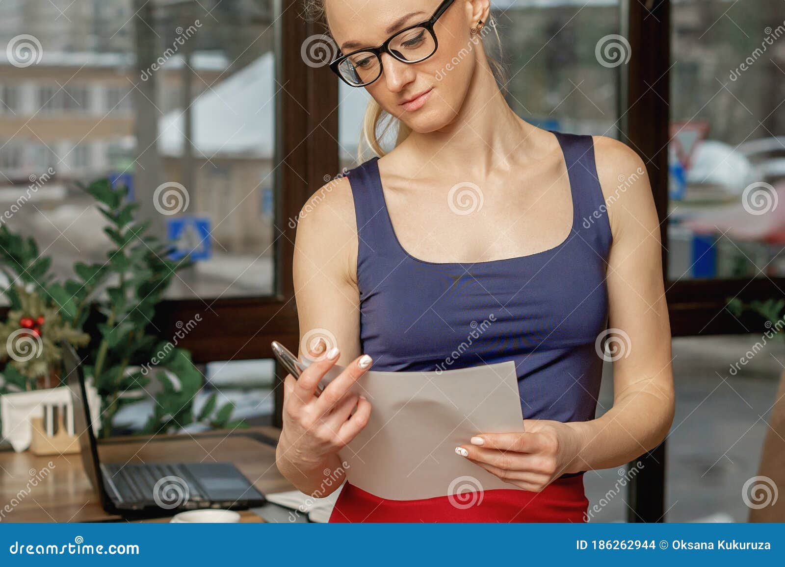 Young Business Woman with Documents Stock Photo - Image of contemporary ... Young Business Woman with Documents Stock Photo - Image of contemporary ...
